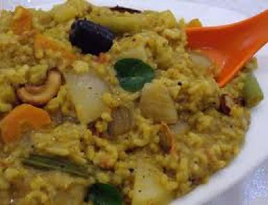 How to make Tamilnadu Variety rice Bisibelabath (Sambar rice) recipe